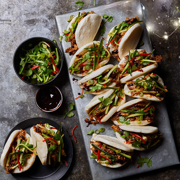 Sticky Shredded Turkey Bao Buns | Recipes | M&S
